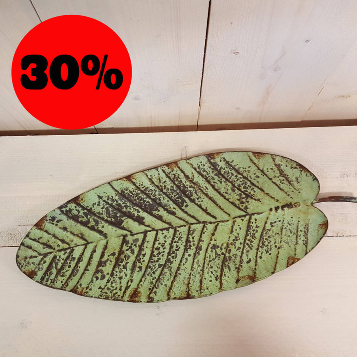 Blatt aus Metall, alt gemacht