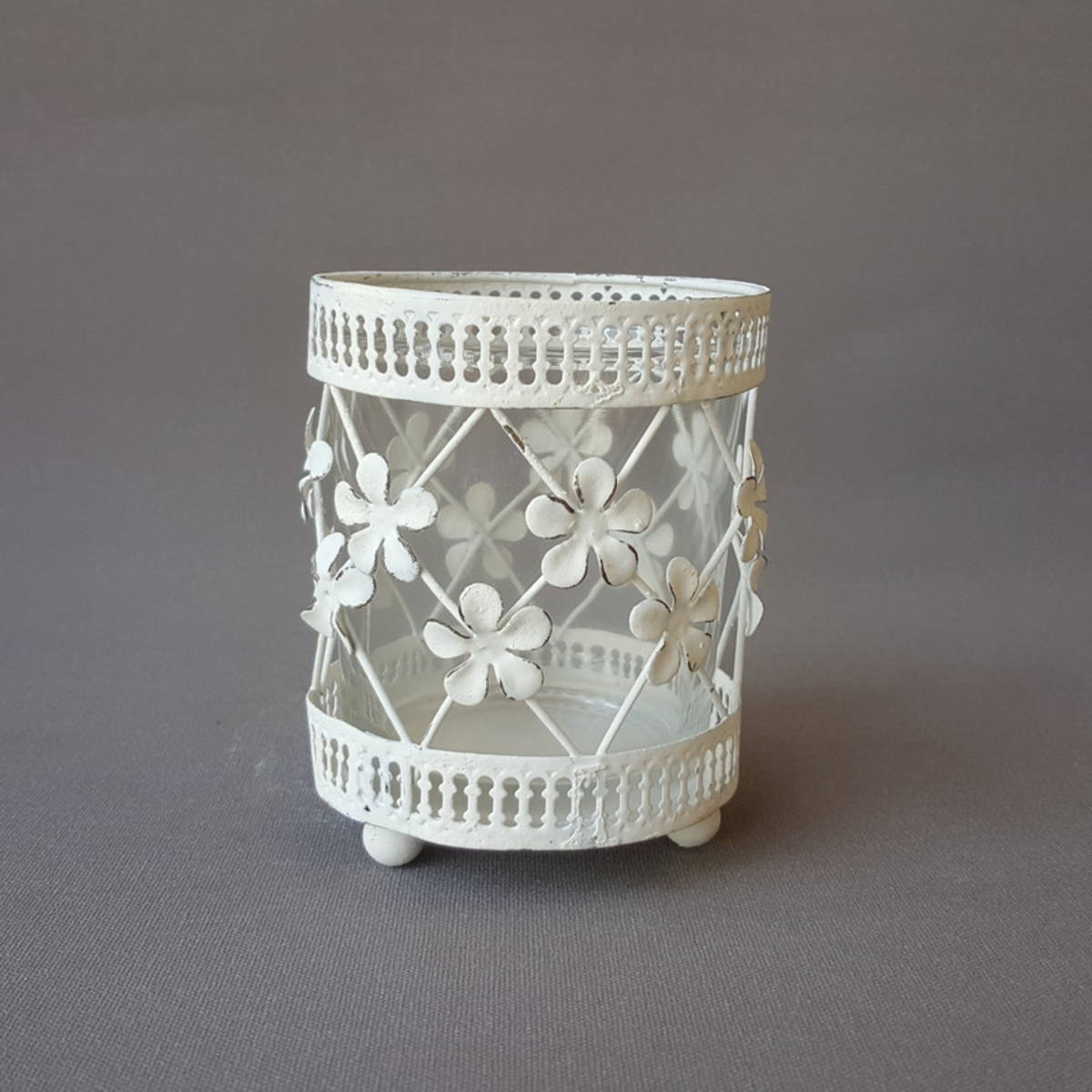 Photophore métal et verre