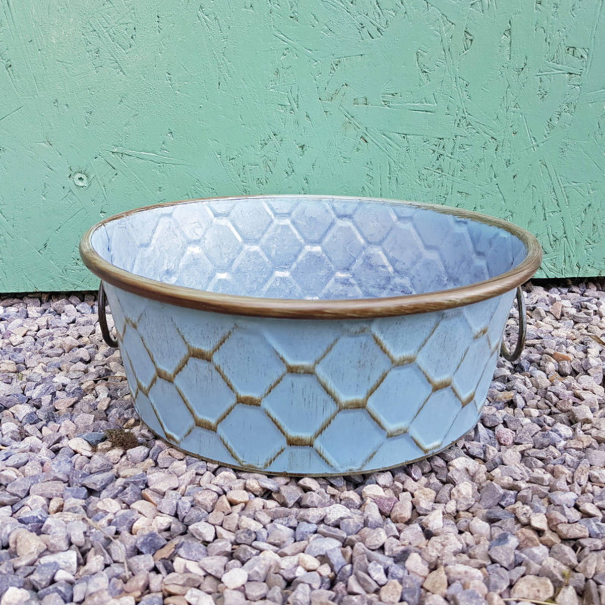 Cache pot en métal, Ø 34 cm