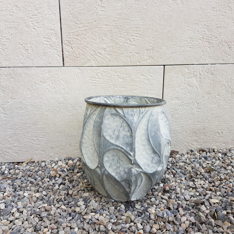 Superbe cache pot en métal, Ø 20 cm